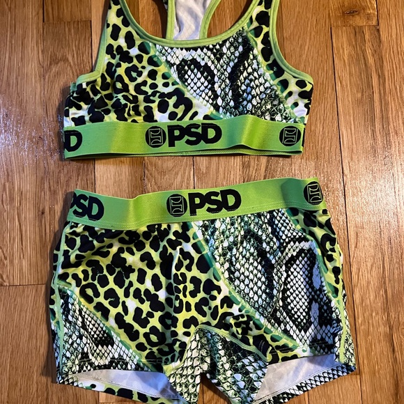 PSD | Shorts | Psd Lime Green Activewear Set | Poshmark